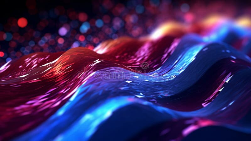 Visual Impact: Background of Fast Dynamic Moving Wave Lines - Blue and ...