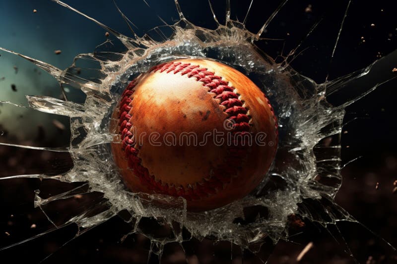 Baseball Broken Glass Stock Illustrations – 204 Baseball Broken Glass ...