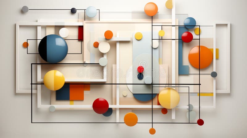 Visual Impact of Square, Triangle, and Circle Intersections Stock ...