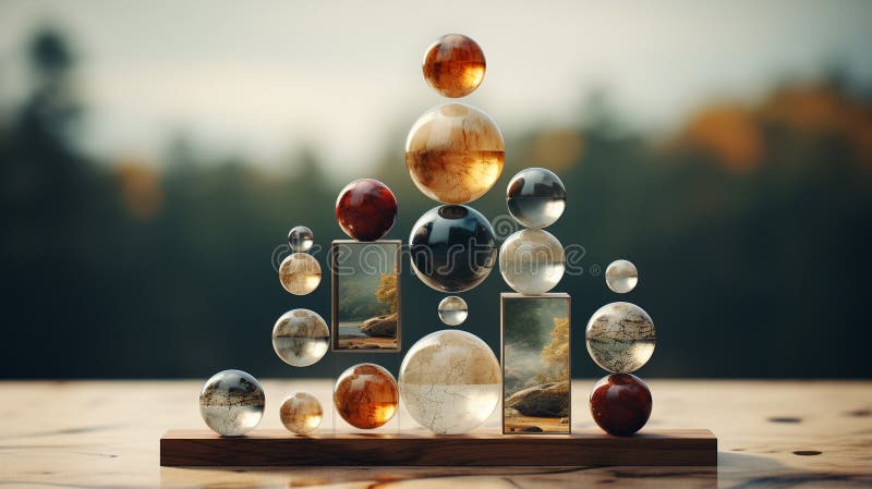 Visual Impact of Square, Triangle, and Circle Intersections Stock ...