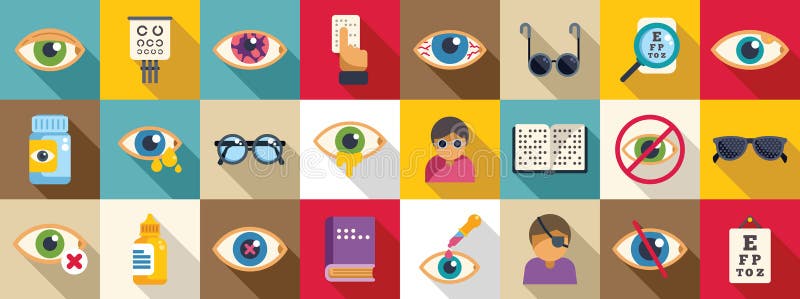 Blind Icons Set Stock Illustrations – 1,970 Blind Icons Set Stock ...
