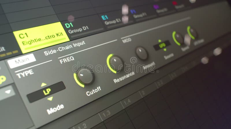 Visual Indicators on Deejay Console Computer Screen Stock Video - Video ...