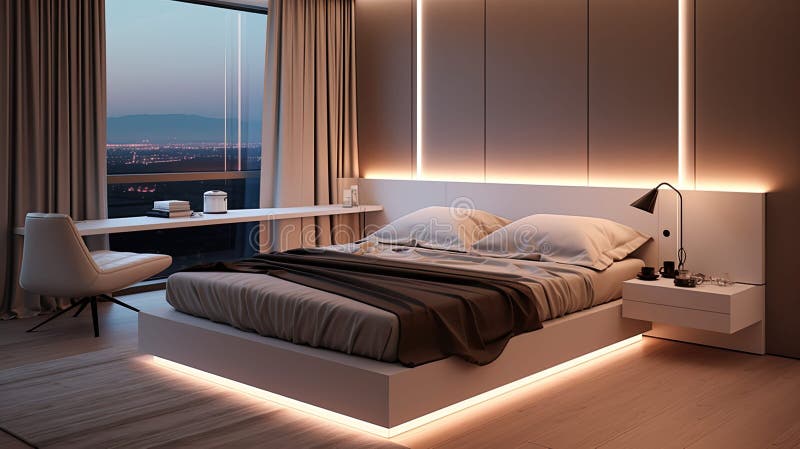 Visual Interior Led Lighting Stock Illustration - Illustration of glow ...