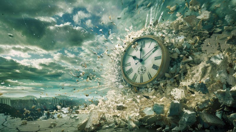 Visual Interpretation of Chronophobia, Showing a Distorted Sense of ...