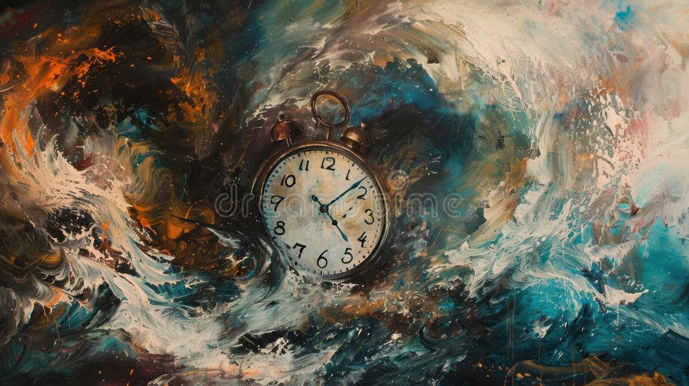 Visual Interpretation of Chronophobia, Showing a Distorted Sense of ...