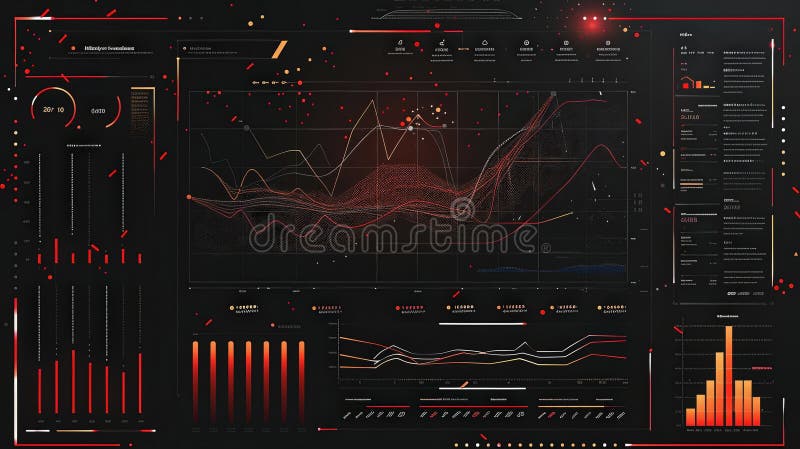 Visual Interpretation of Crypto Trends with AI Powered Data Intelligence Stock Photo - Image of ...