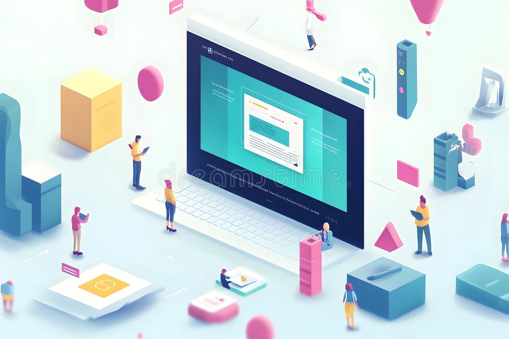 A Visual of a Landing Page Featuring Parallax Scrolling Effect, Adding ...