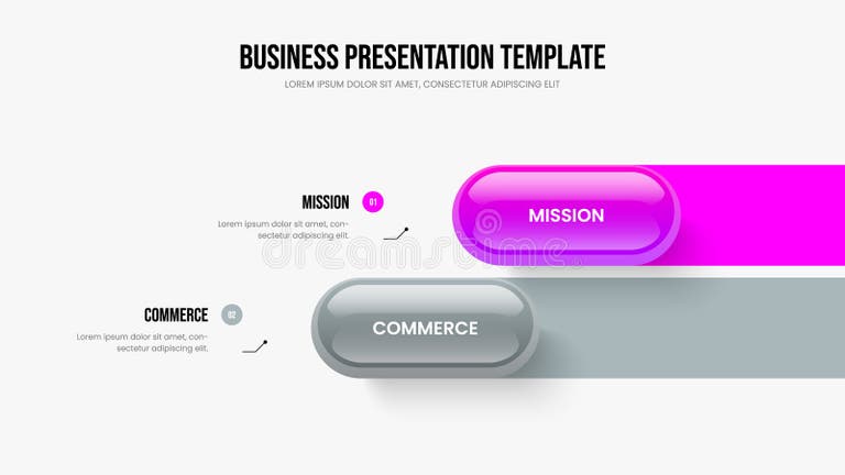 Visual Launch 2 Option Diagram Slideshow Design Stock Vector ...