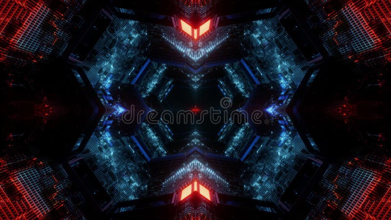 Visual Light Effect 3d Illustration Background Stock Illustration ...