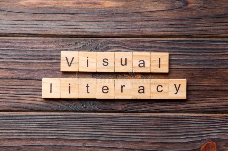 Visual Literacy Word Written on Wood Block. Visual Literacy Text on ...