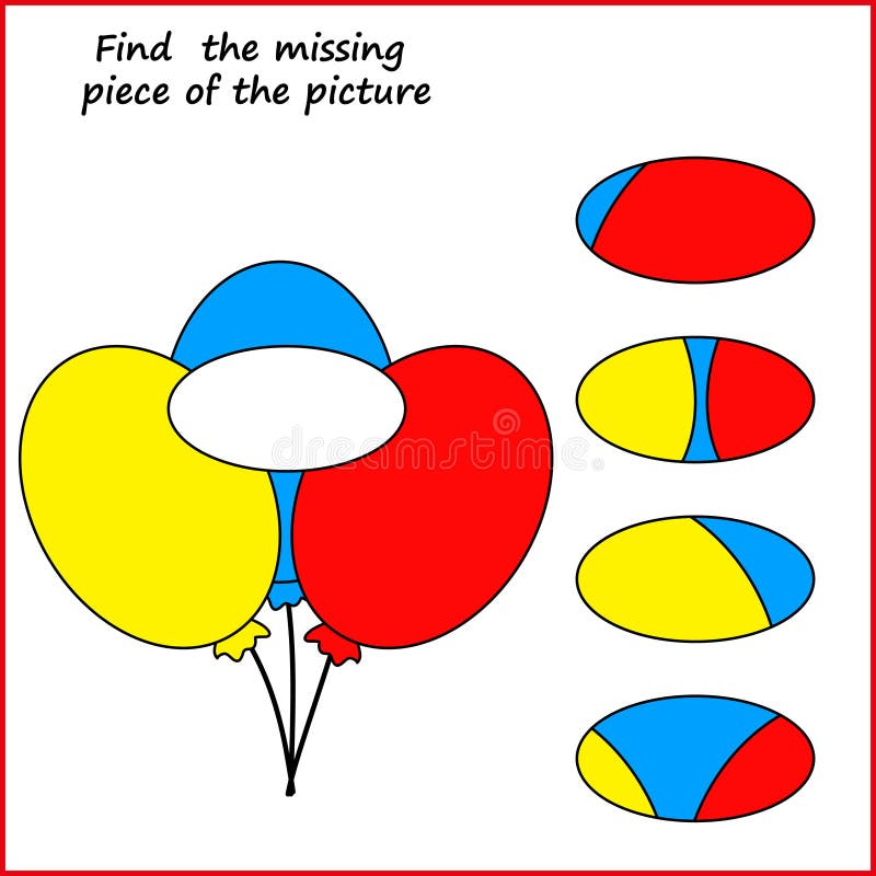 Visual Logic Puzzle: Puzzle Game for Kids. Worksheet for Children Stock ...