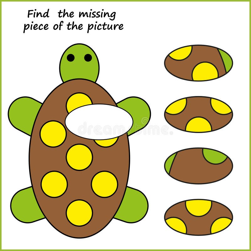 Visual Logic Puzzle: Puzzle Game for Kids. Worksheet for Children Stock ...