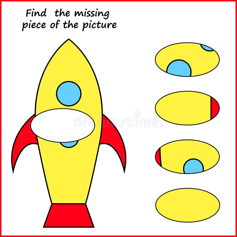 Visual Logic Puzzle: Puzzle Game for Kids. Worksheet for Children Stock ...