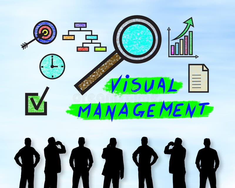 Visual Management Concept on a Wall Stock Image - Image of task ...