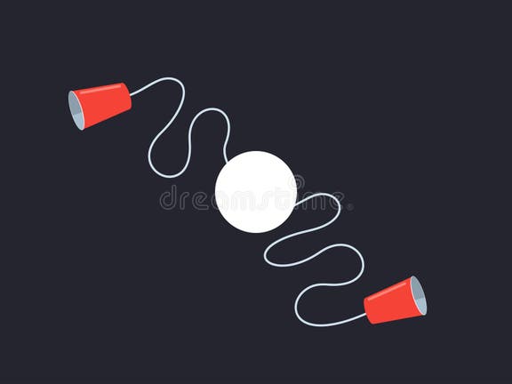 240527 Visual Master_A String and Two Red Cups Stock Vector ...