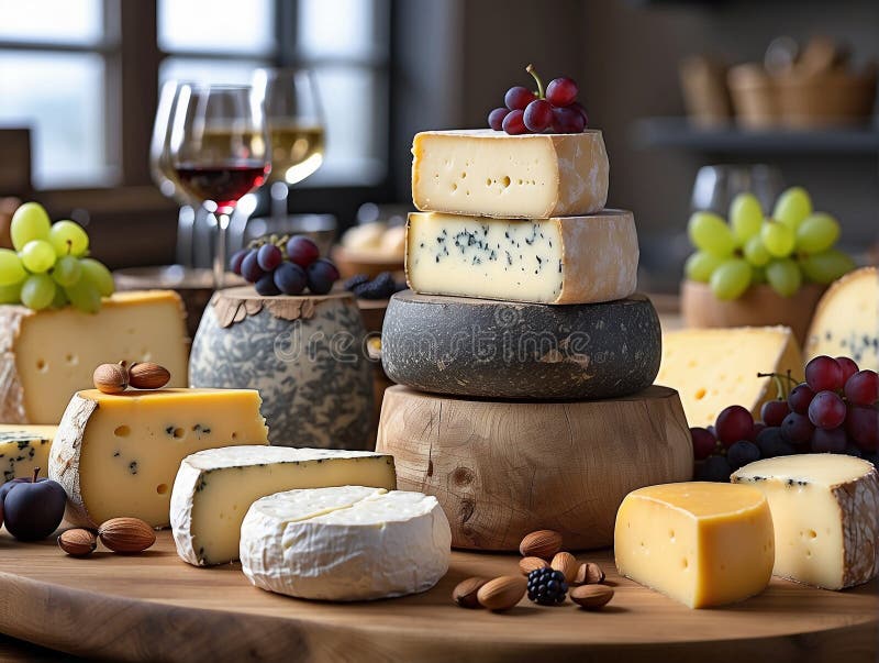 Exhibition of the Most Exquisite Cheeses, Ready To Be Savored and ...