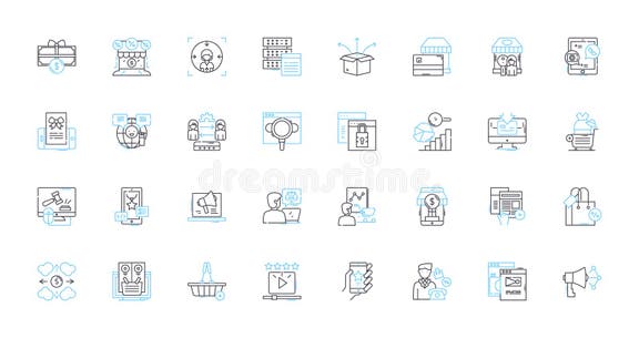 Visual Message Linear Icons Set. Graphical, Imagery, Communication ...