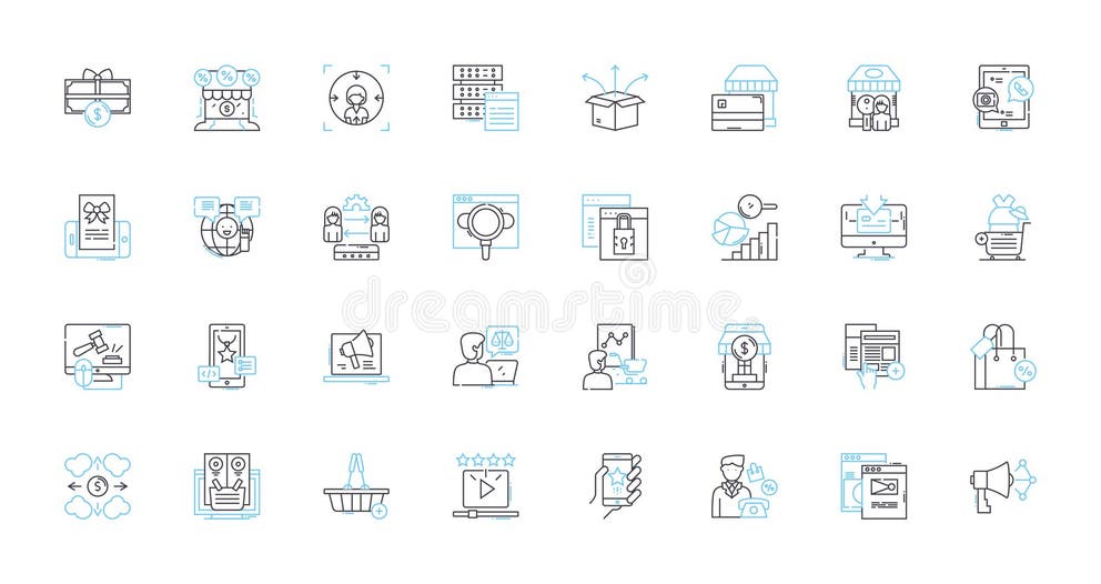 Visual Message Linear Icons Set. Graphical, Imagery, Communication ...