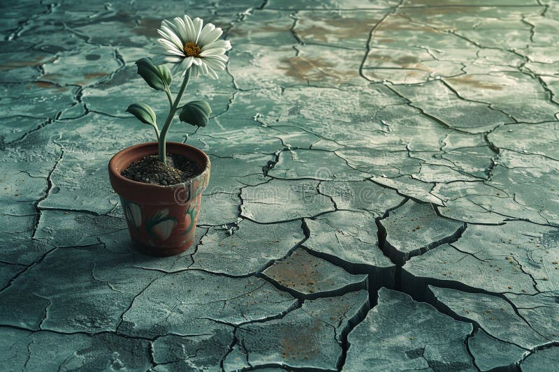 A Visual Metaphor for Depression Featuring a Solitary Withering Flower ...