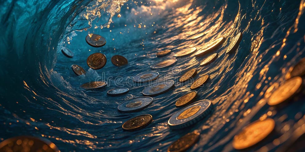 A Visual Metaphor for the Flow of Wealth Abstract Currency in Motion ...