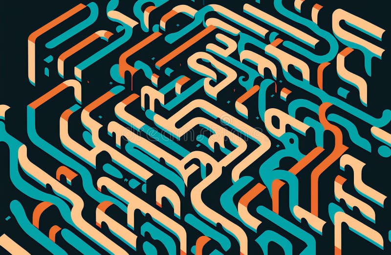 Visual Metaphor of a Maze, Representing the Complexity of the Thinking ...