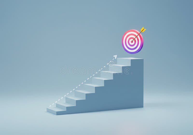 Strategy Planning Growth Steps Leadership Milestone Target Business ...