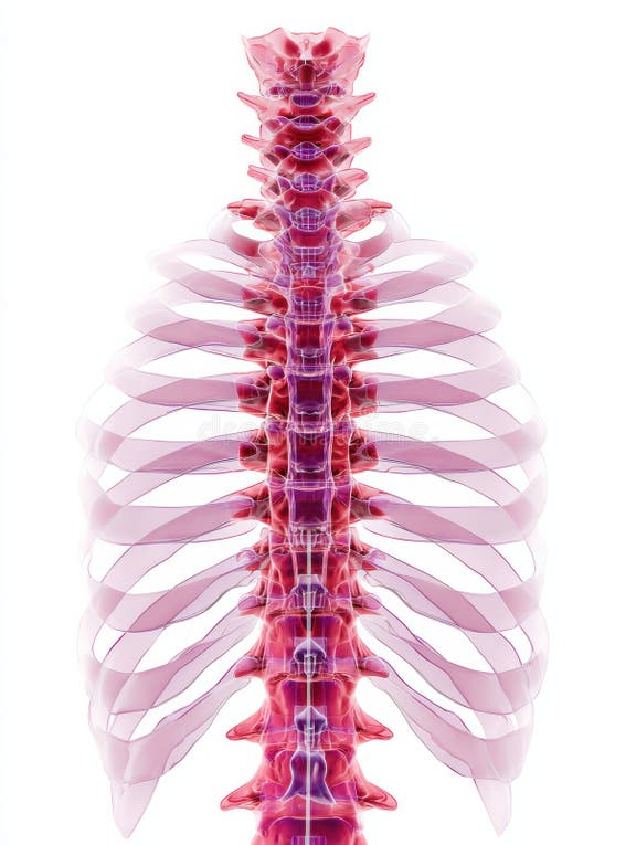 Visual Representation of Spine Under Pressure Highlighting Structural ...