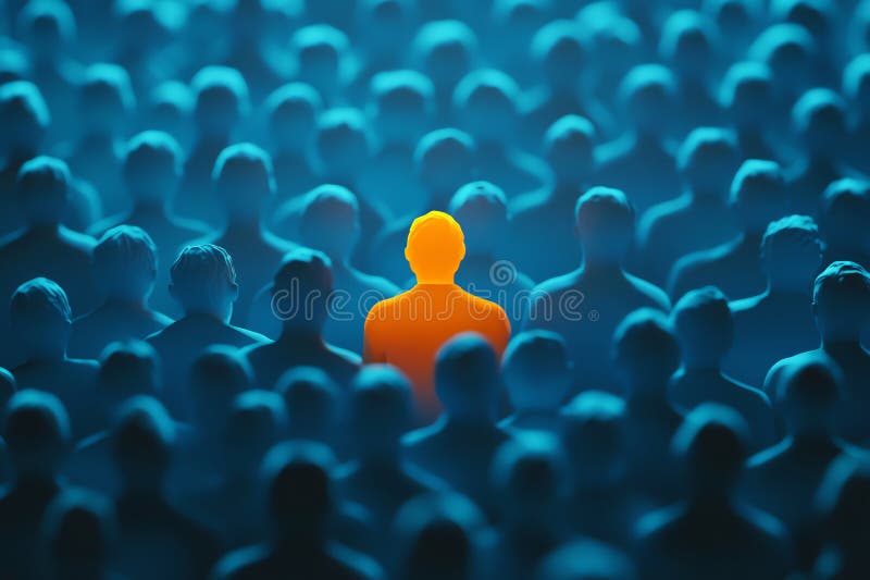 Visual Metaphor Symbolizes Individuality, AI Generated Stock ...