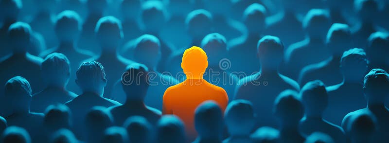 Visual Metaphor Symbolizes Individuality, AI Generated Stock Image ...