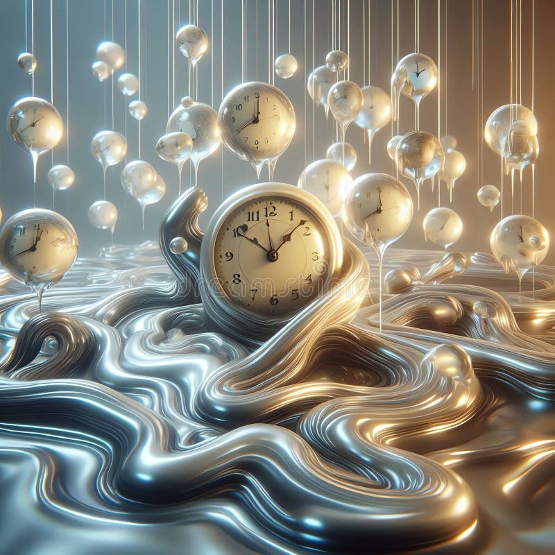 A Visual Metaphor of Time As a Series of Transparent Stock Illustration ...