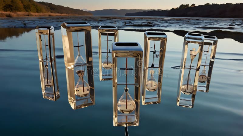 A Visual Metaphor of Time As a Series of Transparent Stock Illustration ...