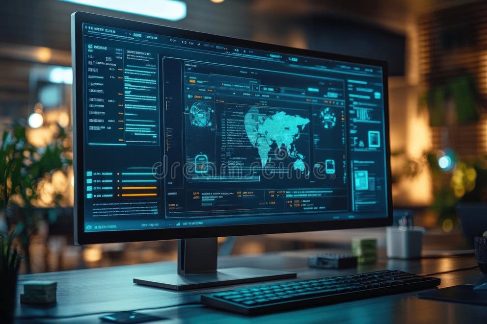A Visual of a Modern Net Banking Interface Displayed on a Computer ...