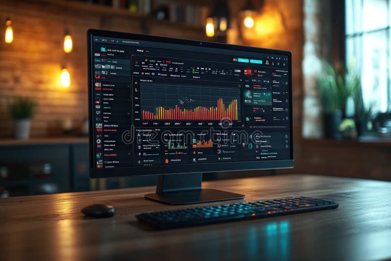 A Visual of a Modern Net Banking Interface Displayed on a Computer ...