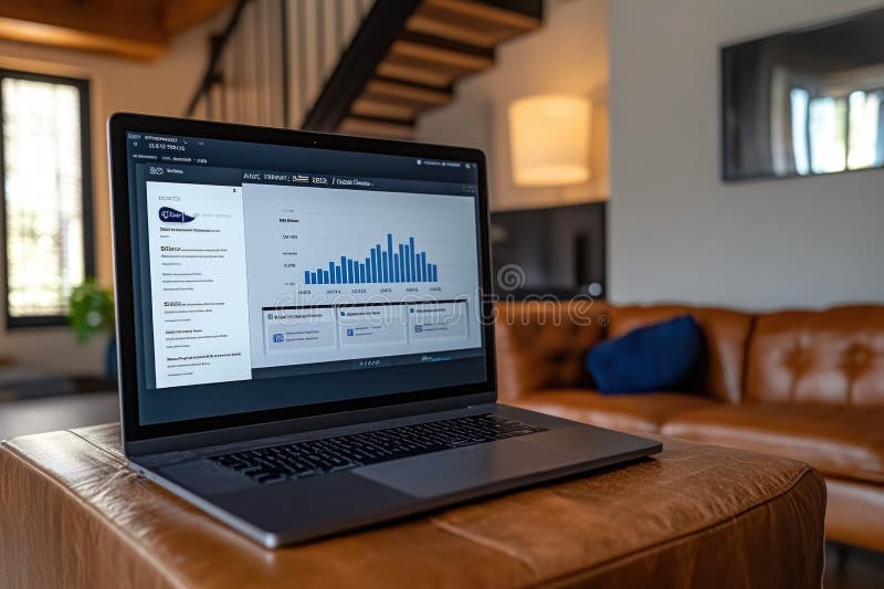A Visual of a Modern Net Banking Interface Displayed on a Computer ...