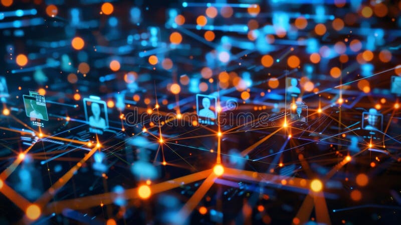 A Visual of Multiple Screens with User Avatars and Nodes Displayed ...