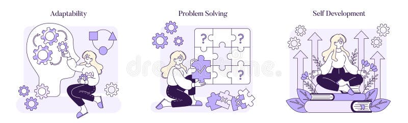 A Visual Narrative on Adaptability Stock Vector - Illustration of ...