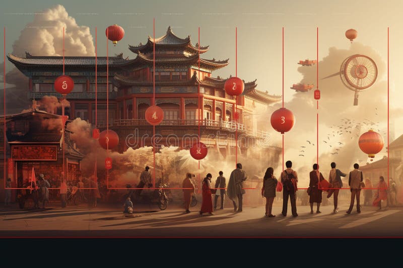 Visual Narratives of a Chinese New Year Stock Illustration ...
