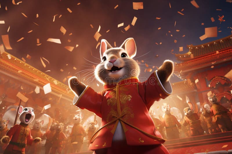 Visual Narratives of a Chinese New Year Stock Illustration ...