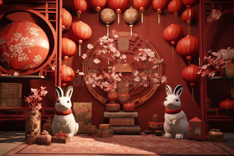 Visual Narratives of a Chinese New Year Stock Illustration ...