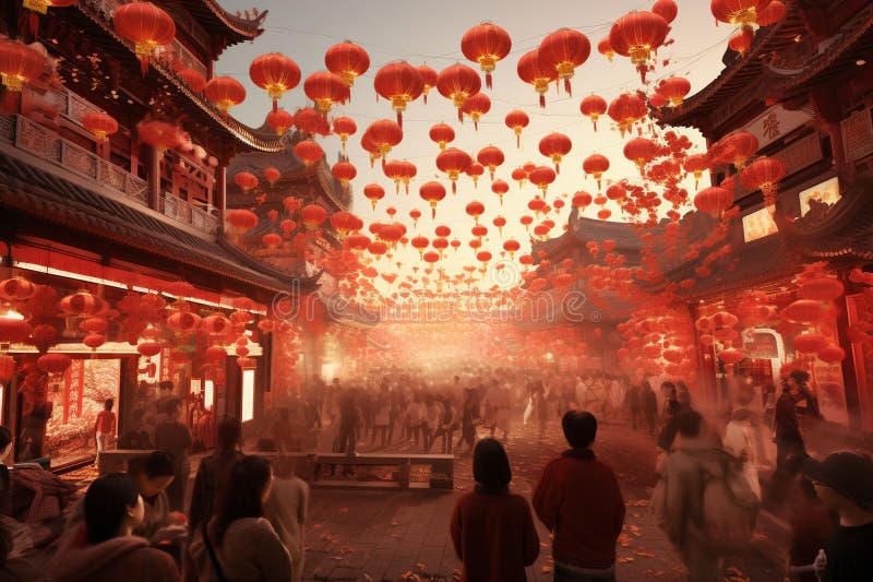 Visual Narratives of the Chinese New Year Stock Illustration ...