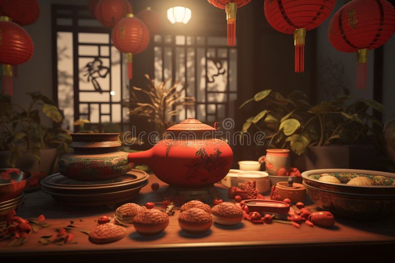 Visual Narratives of a Chinese New Year Wisdom Stock Illustration ...