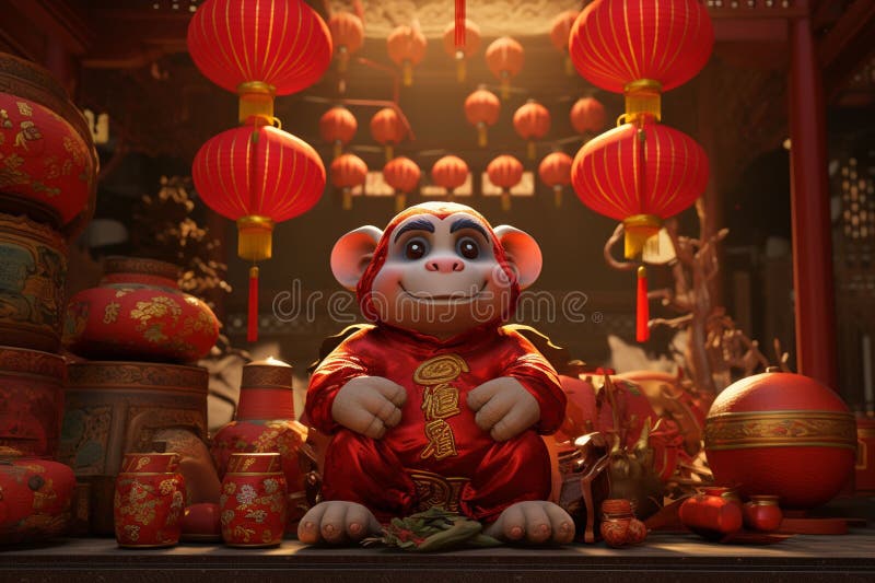 Visual Narratives of a Chinese New Year Wisdom Stock Illustration ...