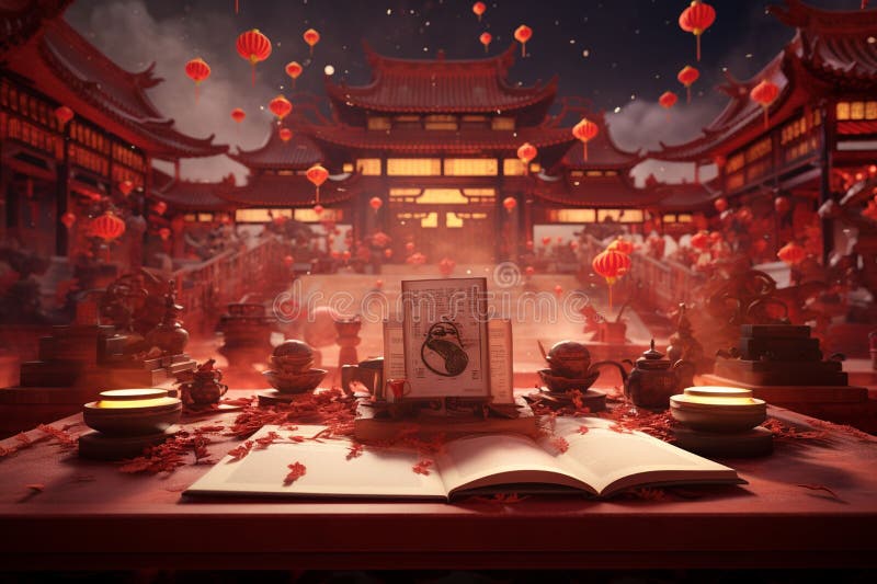 Visual Narratives of the Chinese New Year Wisdom Stock Illustration ...