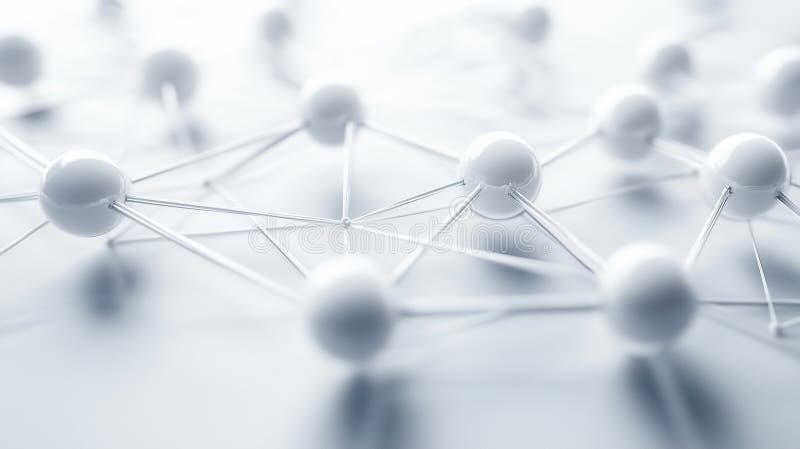 A Visual Of A Neural Network Shows The Complexity Of Interconnected Nodes In Ai Systems Stock