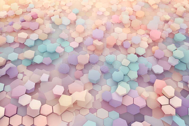 A Visual Pattern with Hexagons Stock Illustration - Illustration of ...