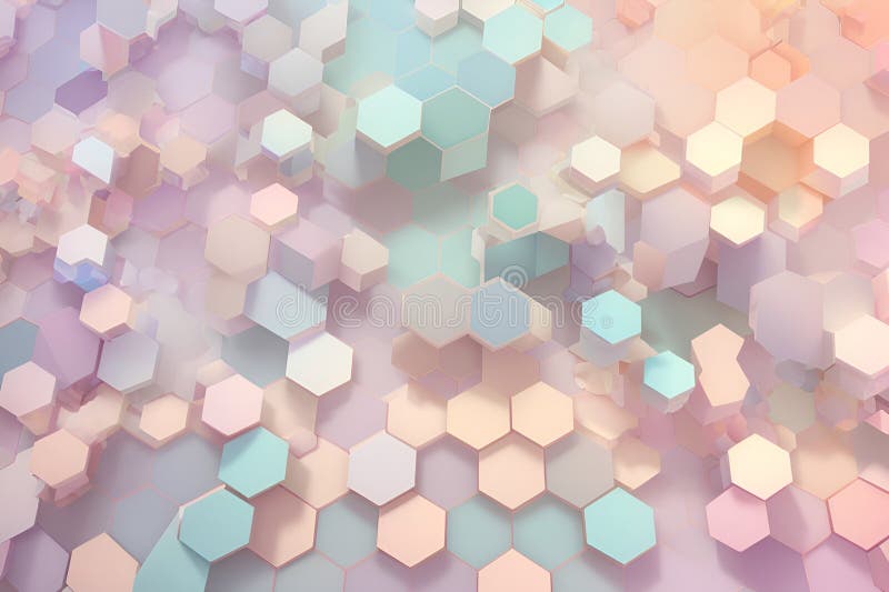 A Visual Pattern with Hexagons Stock Illustration - Illustration of ...