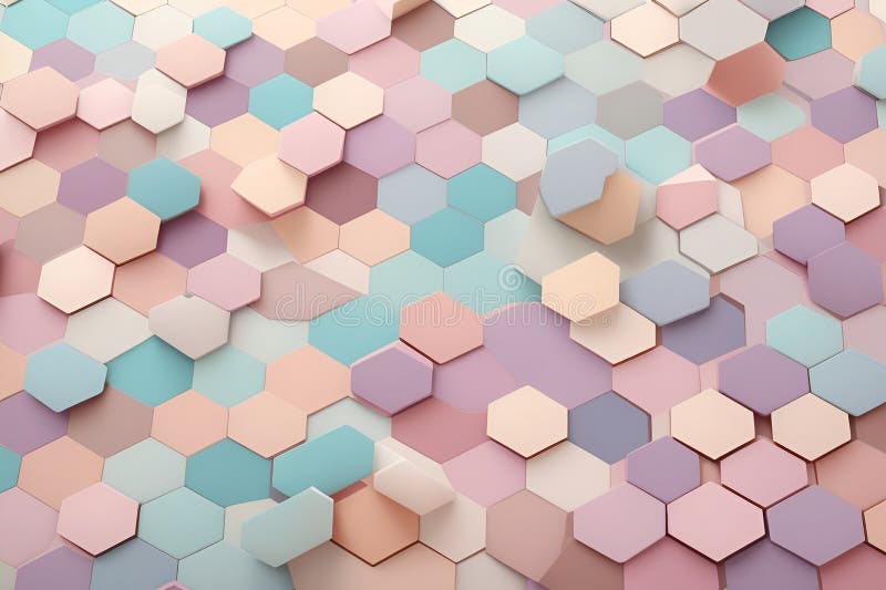 A Visual Pattern with Hexagons Stock Illustration - Illustration of ...