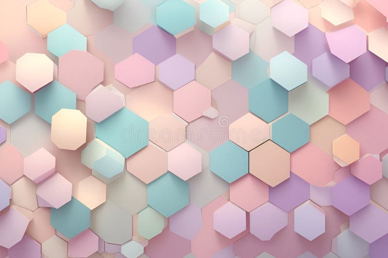 A Visual Pattern with Hexagons Stock Illustration - Illustration of ...