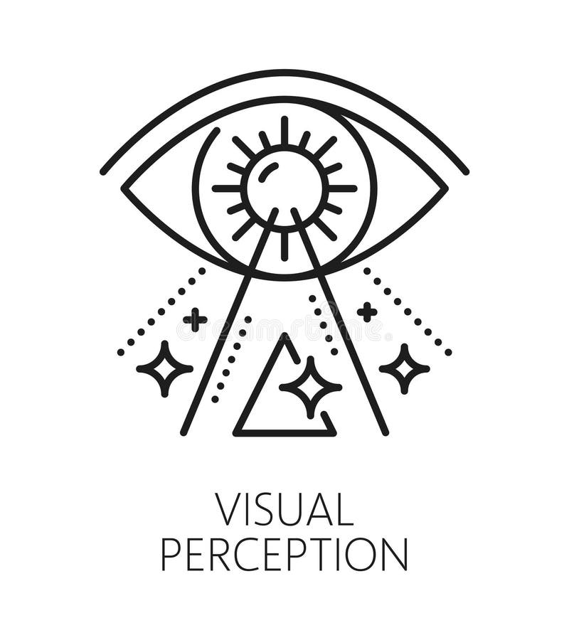 Visual Perception Cognitive Ability Line Icon Stock Illustration ...