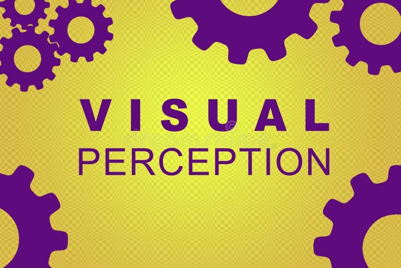 VISUAL PERCEPTION concept stock illustration. Illustration of comics ...